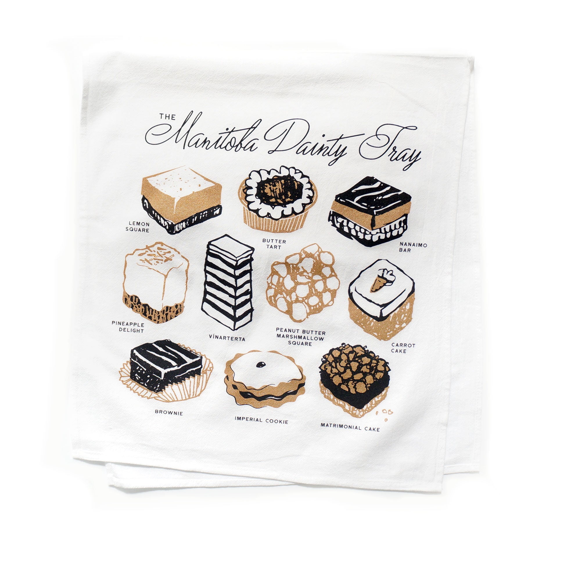 Manitoba dainty tray tea towel – Happyland Print Shop Inc.