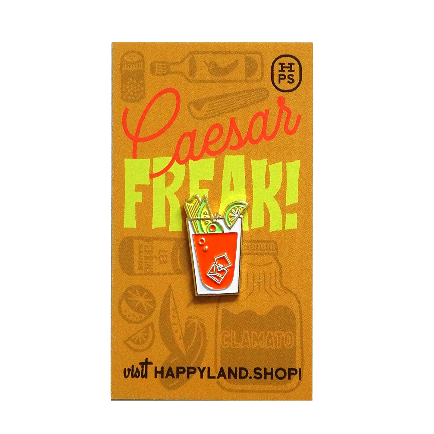 Caesar Freak! Enamel pin – Happyland Print Shop Inc.